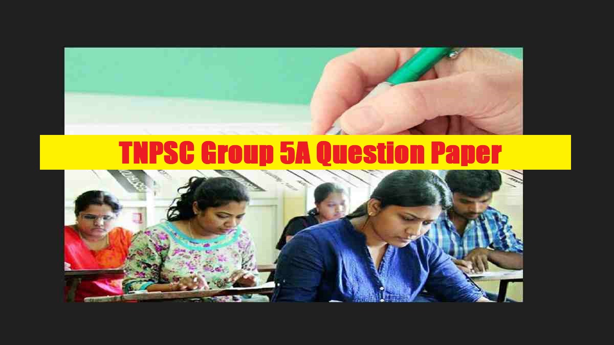 TNPSC Group 5A question paper 2025: Download prelims exam PDF set wise