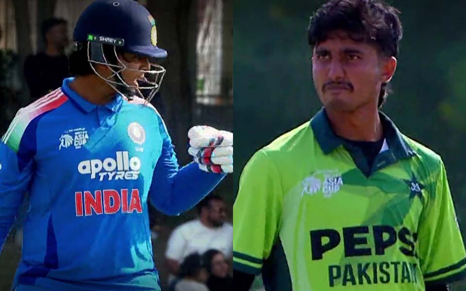[Watch] U19 Asia Cup 2025: Vaibhav Suryavanshi angrily points at shoe ...