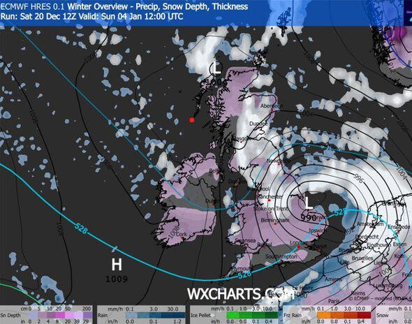 UK snow maps show 5-day blizzards blanketing Britain in days with -14C ...