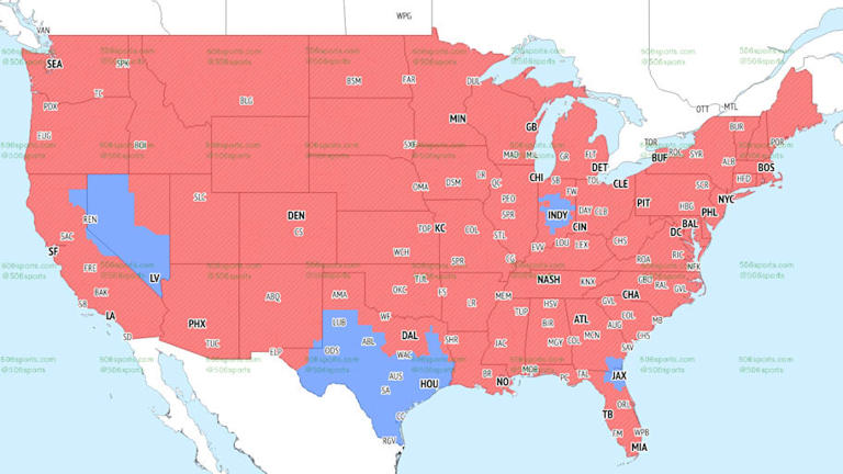 NFL coverage maps 2025: TV schedule and coverage, announcers for Week 16