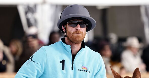 Prince Harry 'hit by mallet' as he suffers painful injury in rare outing