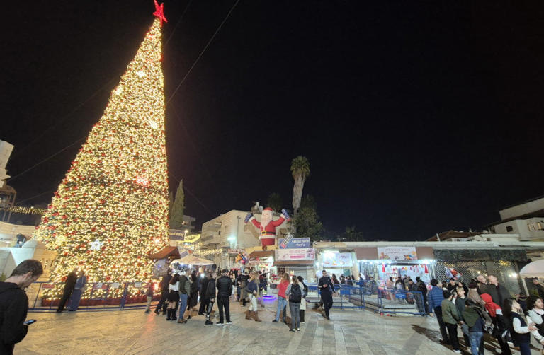 Christmas returns to Nazareth, marking a gradual revival of the city's ...