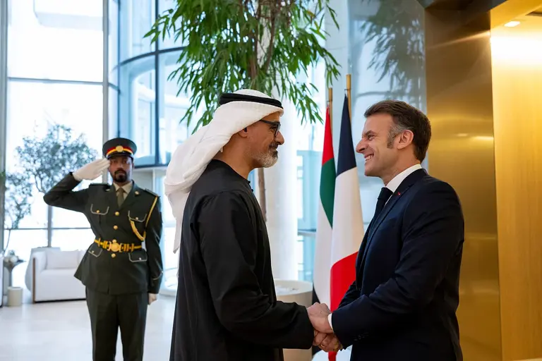 Look: UAE president receives French counterpart in Zayed National ...