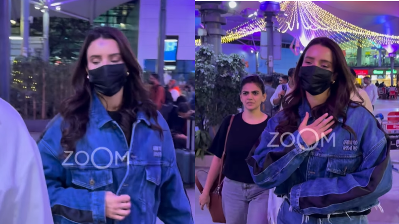 Triptii Dimri refuses to take off mask at airport - watch