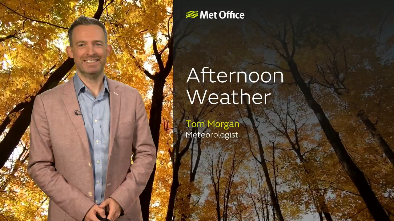 Met Office Saturday afternoon weather forecast 11/10/2025