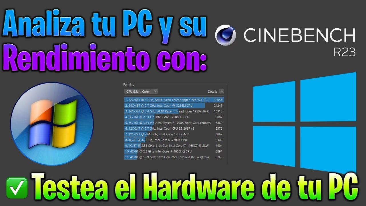 Cómo ejecutar Cinebench R23 o R24 y entender sus resultados