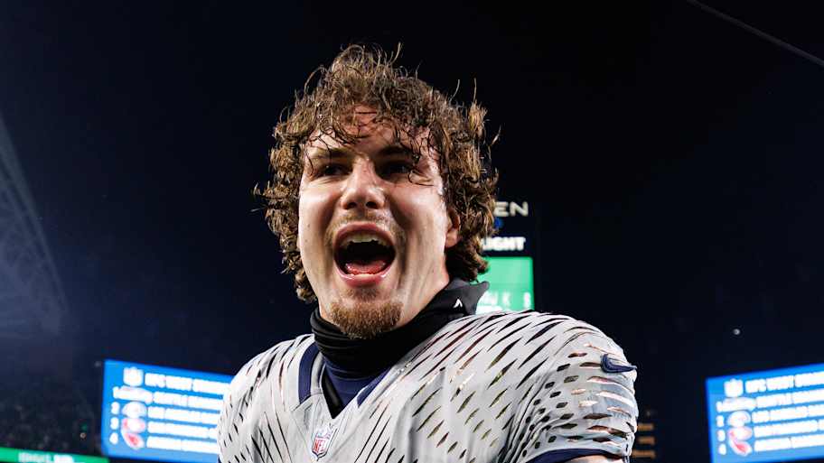 Seahawks' AJ Barner channels Travis Kelce in embarrassing the Rams in ...