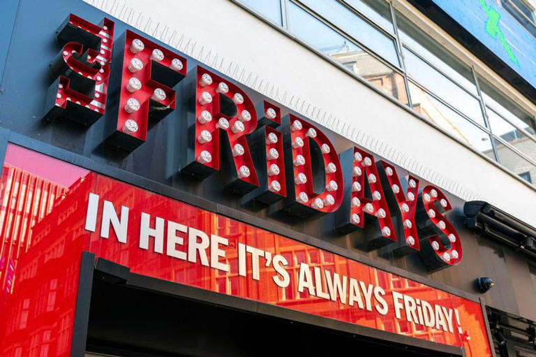 TGI Fridays on brink of administration days before Christmas – see list ...