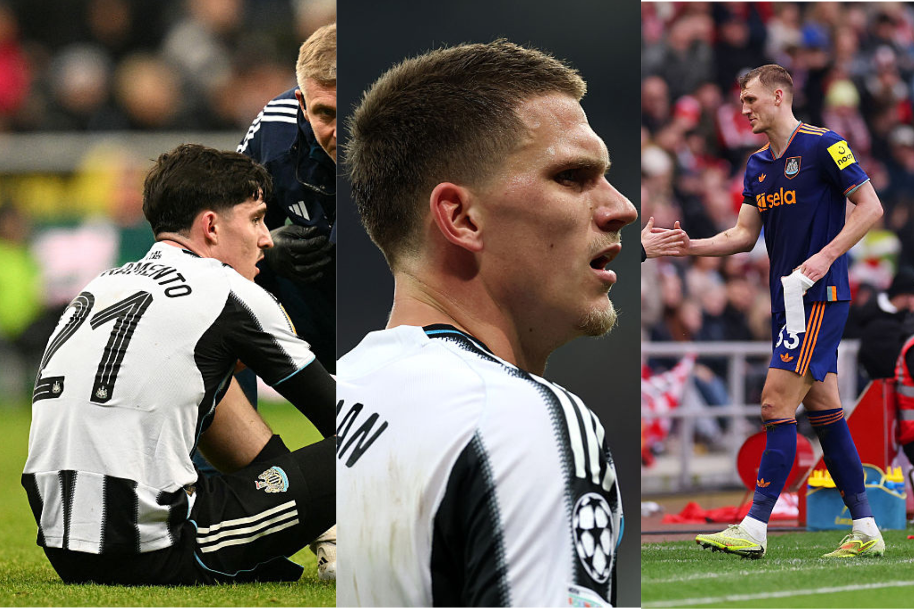 Tino Livramento, Sven Botman & Dan Burn - Newcastle United injury list ...