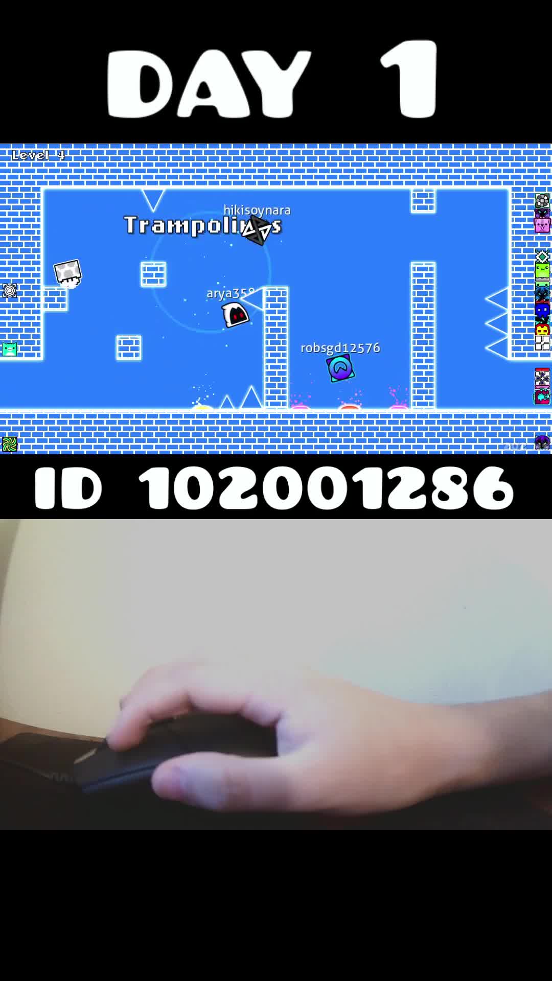 Trying a platform level day 1 #gd #geometrydash #level #demonlevel