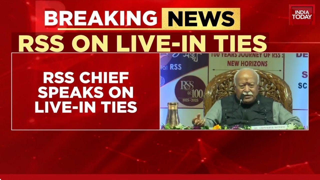 RSS chief emphasizes importance of marriage and family over live-in ...