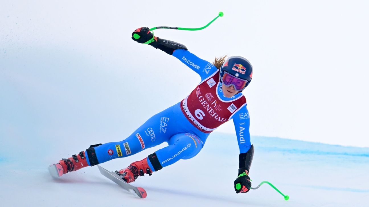Sofia Goggia gets World Cup super-G win; Lindsey Vonn finishes 3rd