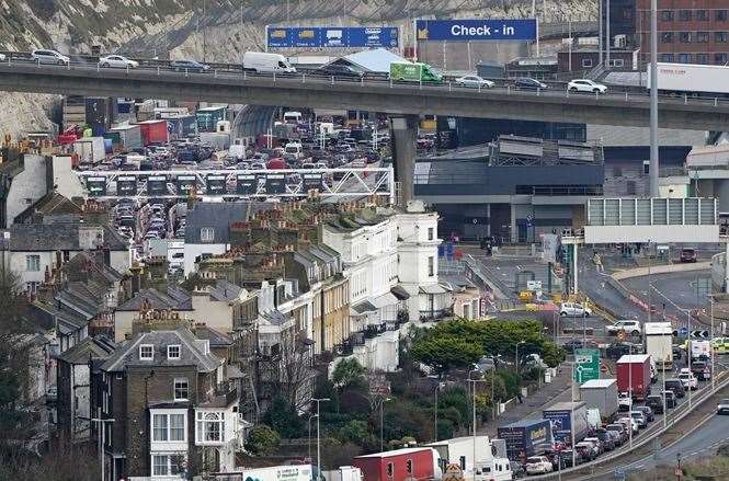 Disruption to Christmas getaway amid queues for Dover ferries