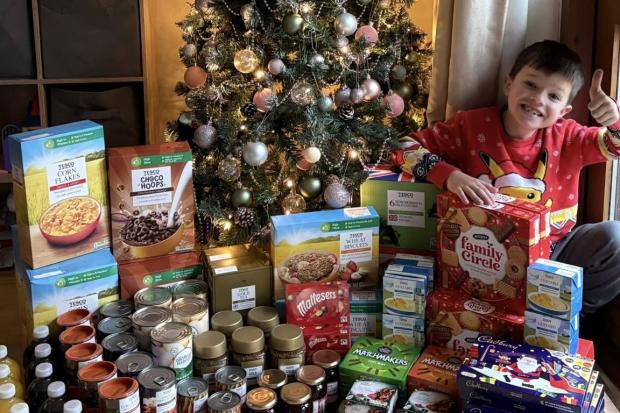 Eight-year-old’s Christmas wish helps provide 160 meals for Barrow Foodbank