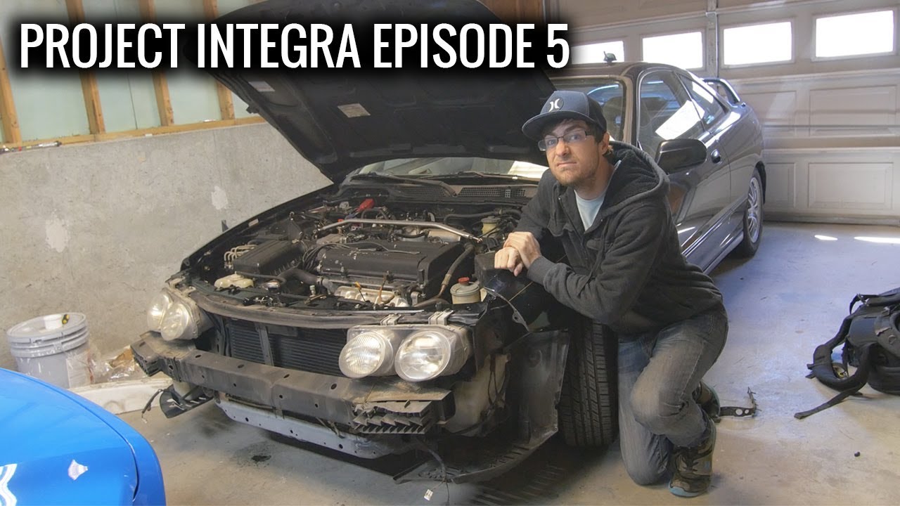 ACURA INTEGRA PROJECT EP.5 - Replacing the front end