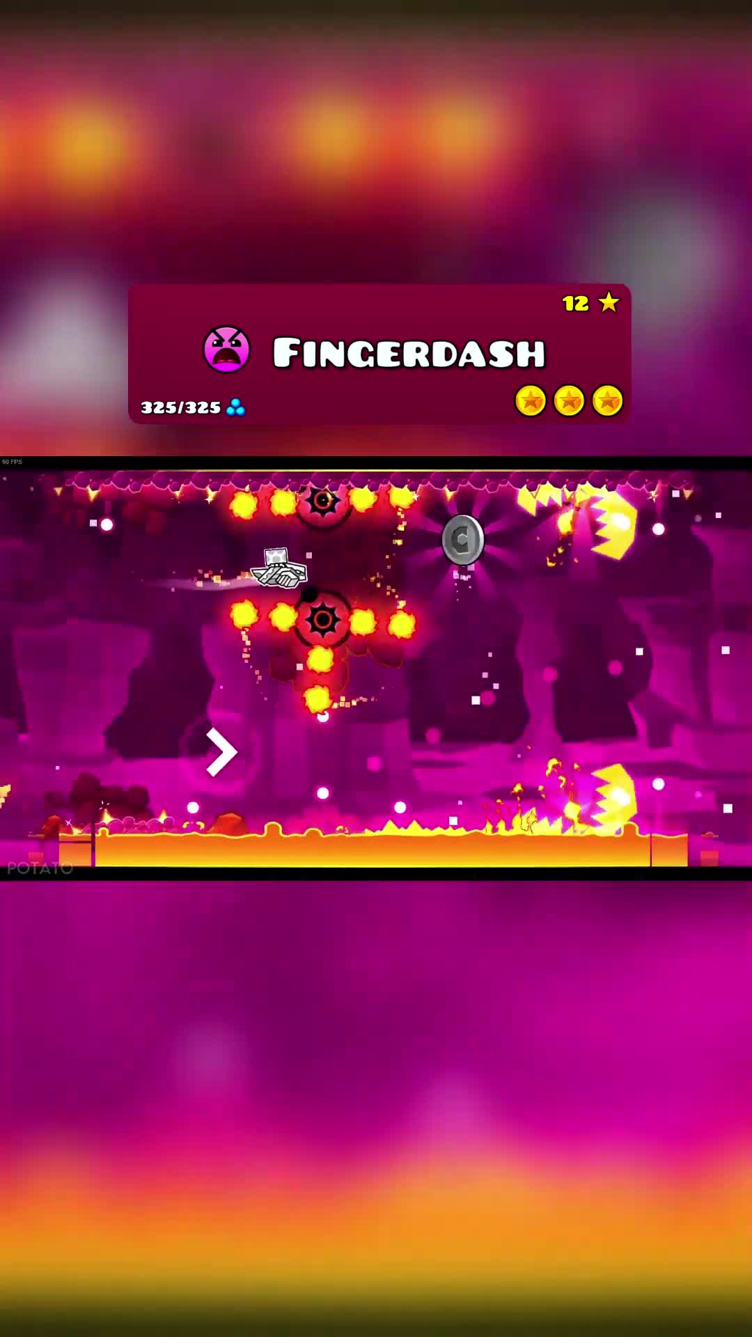 How to get this COIN in Fingerdash Geometry Dash #shorts #deluxe12