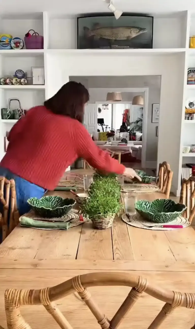 La original mesa de Navidad de Samantha Vallejo-Nágera: con mantel ...