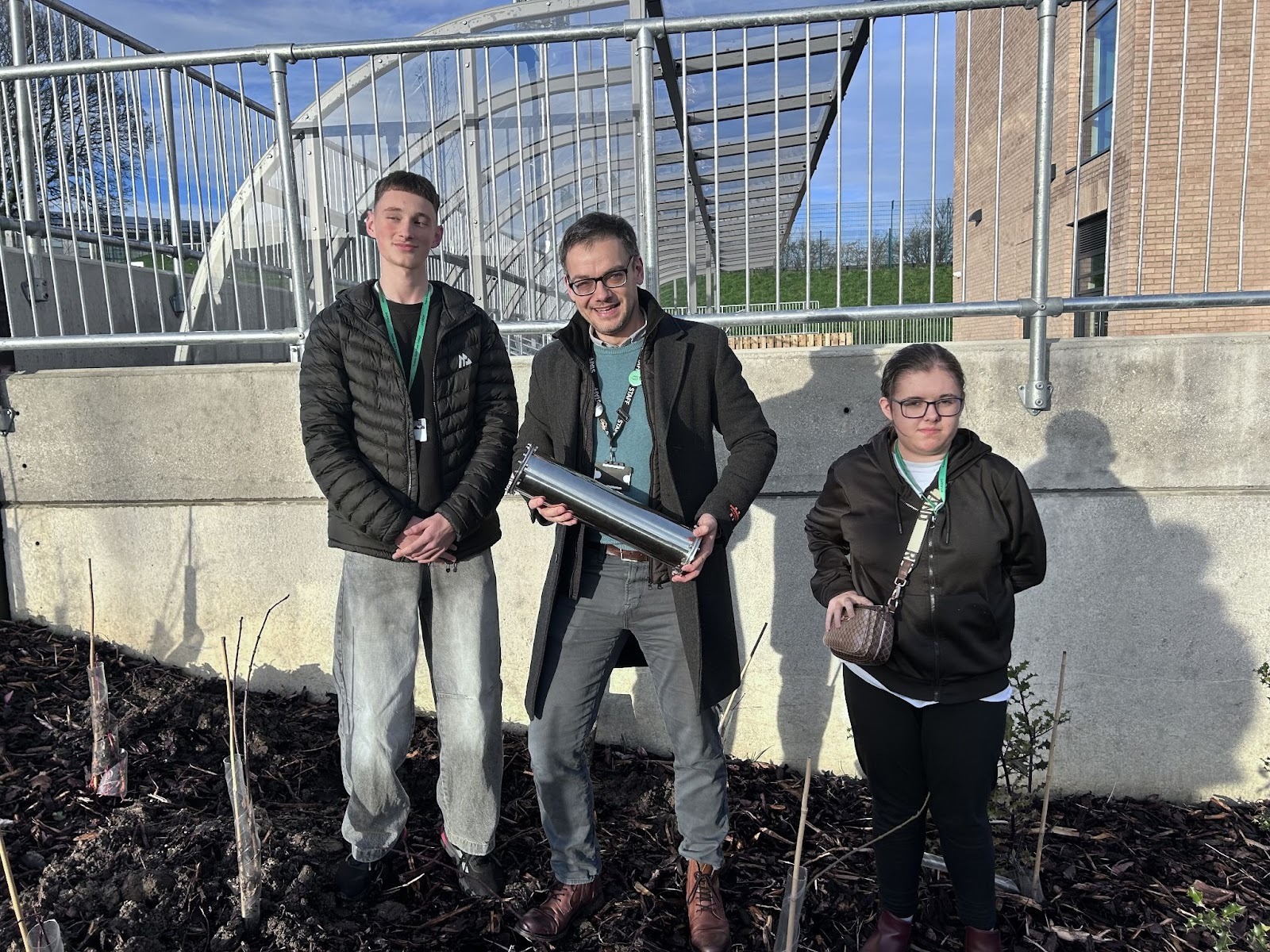 Students at newly opened Pudsey Sixth Form bury time capsule to mark ...