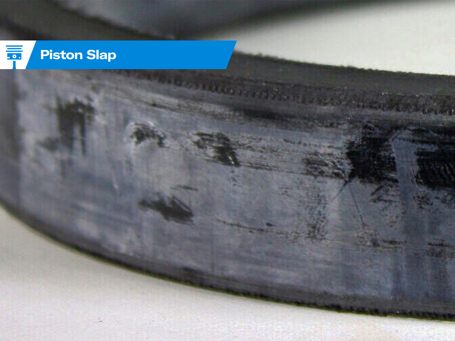 Piston slap: Safely removing rubber bloom