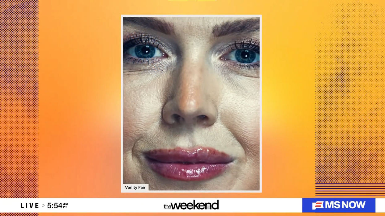 MS NOW host screams in disgust at 'close-up' photo of Karoline Leavitt