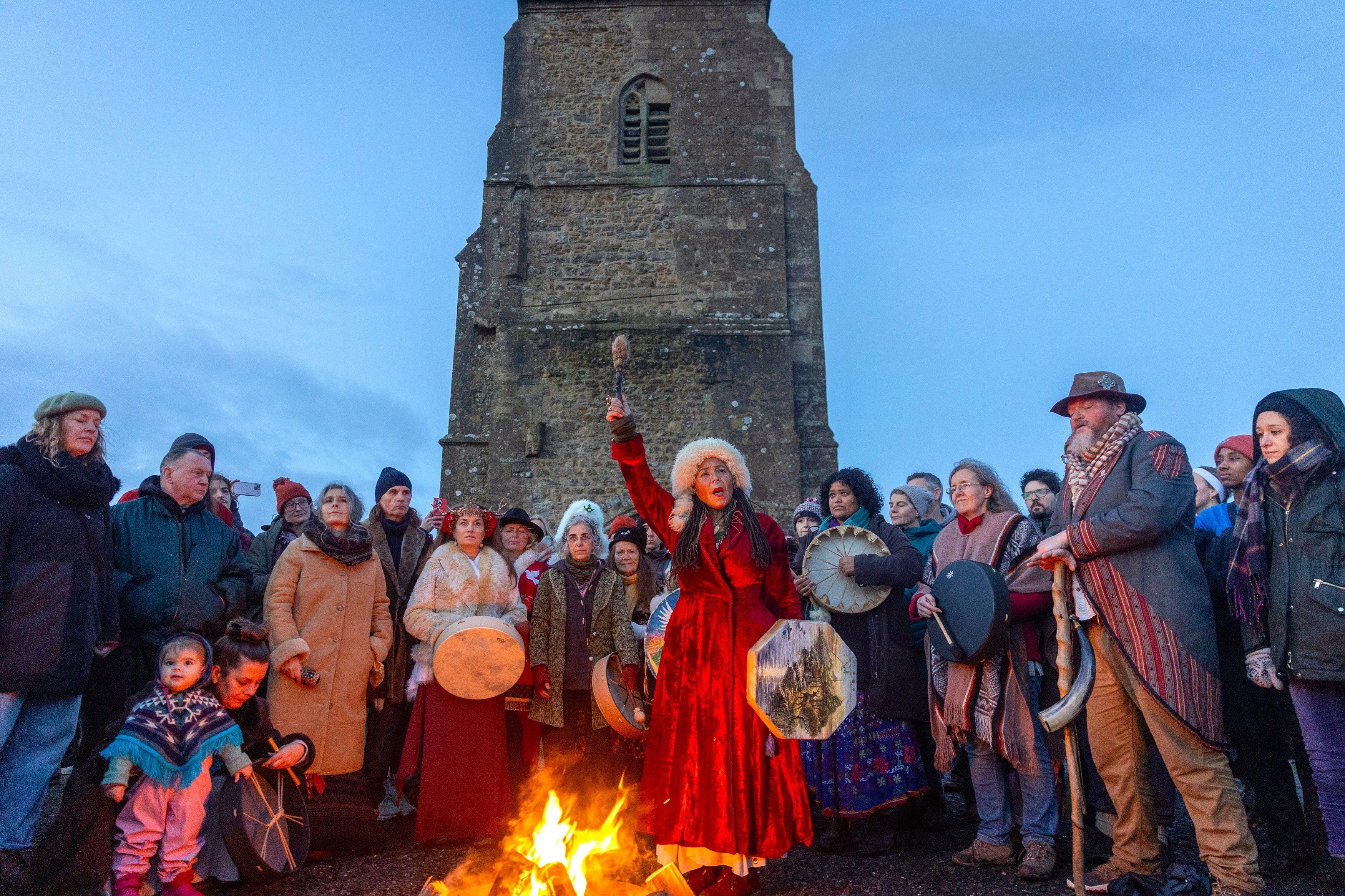In pictures: Druids descend on Stonehenge to mark winter solstice