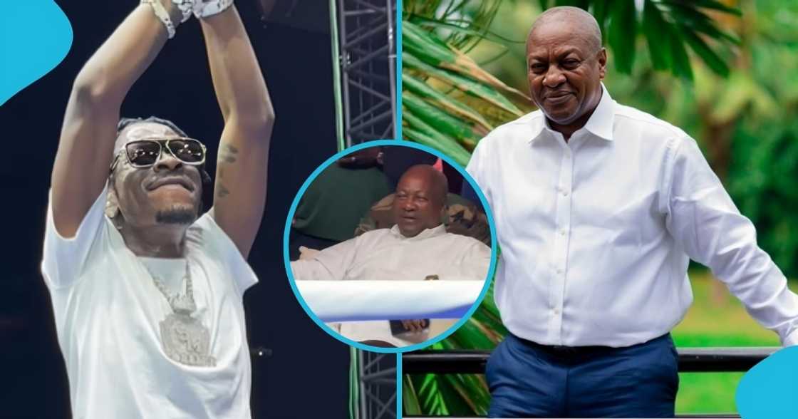 President Mahama jams to Shatta Wale hit song at boxing showdown