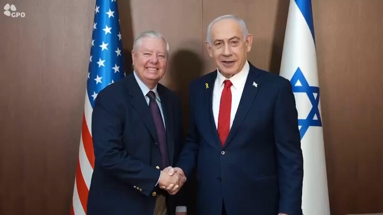 US senator Lindsey Graham meets Israeli PM Netanyahu in Jerusalem