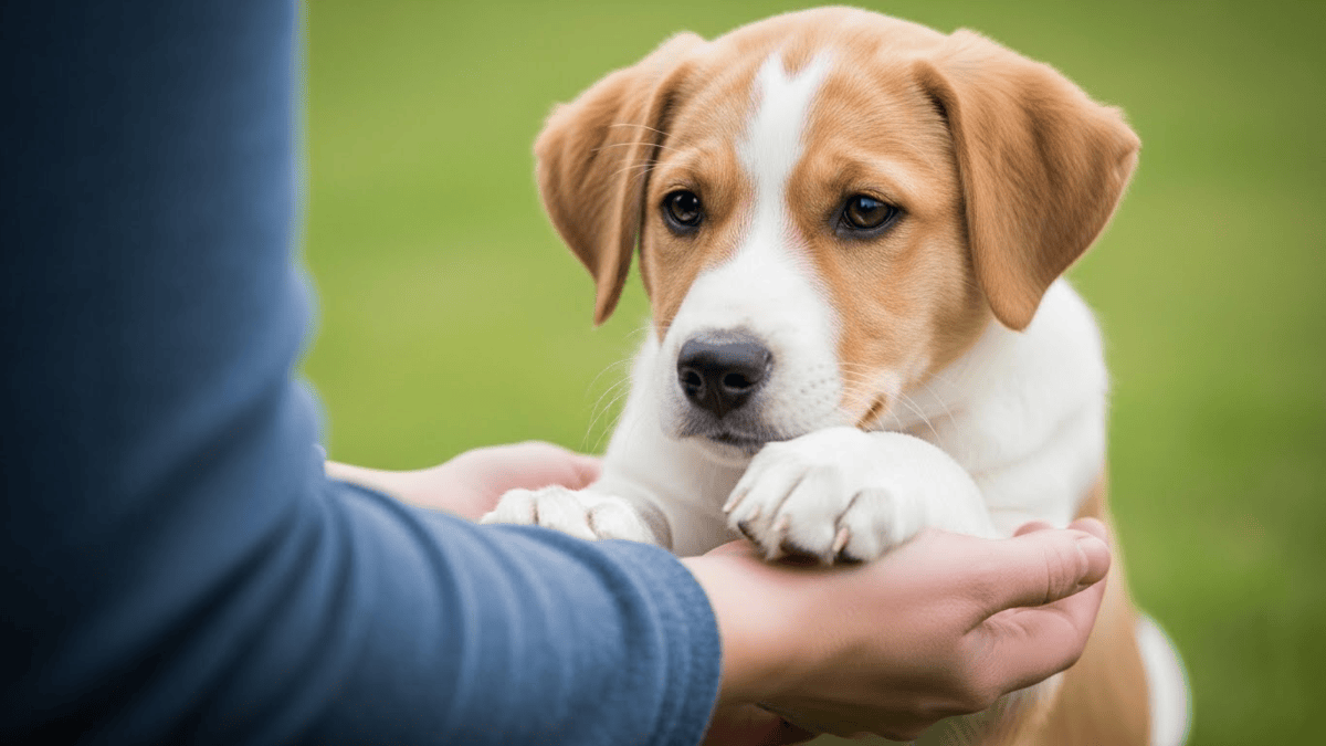 The emotional meaning behind your dog putting their paw on you