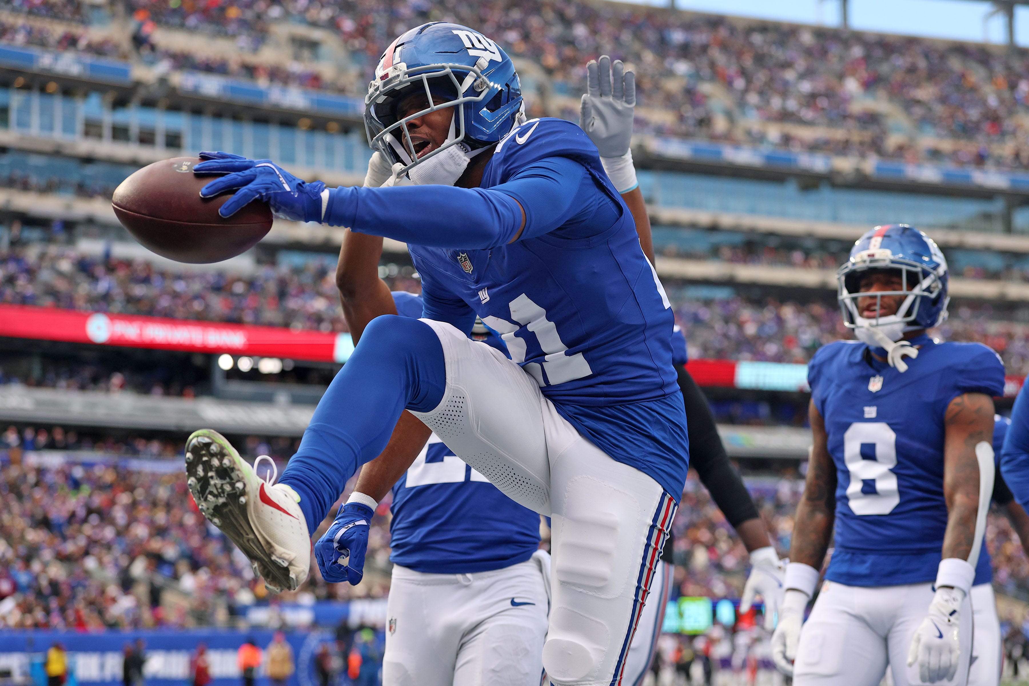 Paulson Adebo in attendance for New York Giants' voluntary minicamp