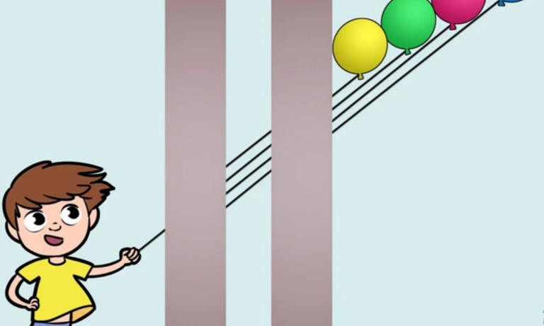 Acertijo visual para genios: ¿Qué globo sostiene el niño?