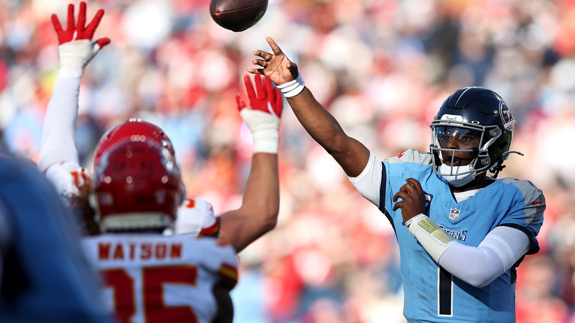 Titans earn third win of 2025, defeat Chiefs 26-9