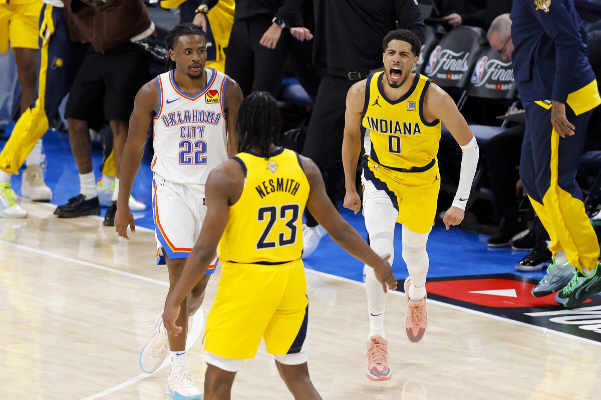 NBA Finals: Haliburton's last-second shot lifts Pacers over Thunder in ...