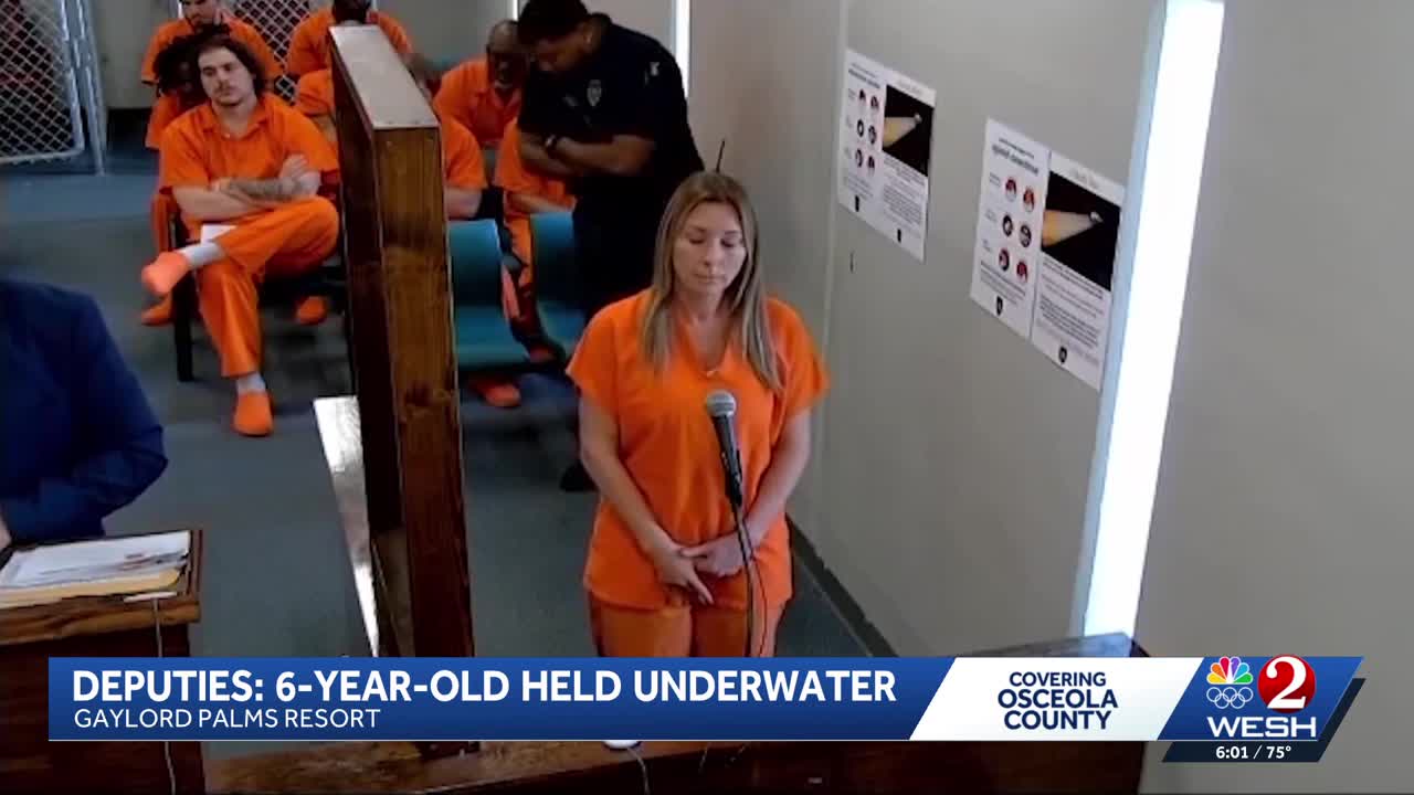 Woman arrested after holding child underwater at Kissimmee hotel pool ...