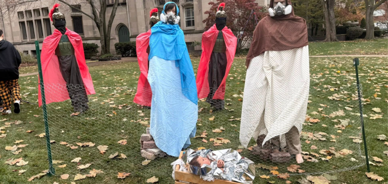 Churches speak out against Trump administration with anti-ICE nativity ...