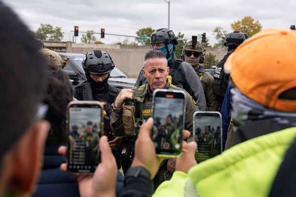ICE agents patrol Walmart and Sam's Club in Chicago