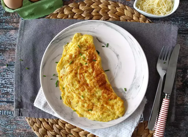 Cheese omelette, quick and easy!