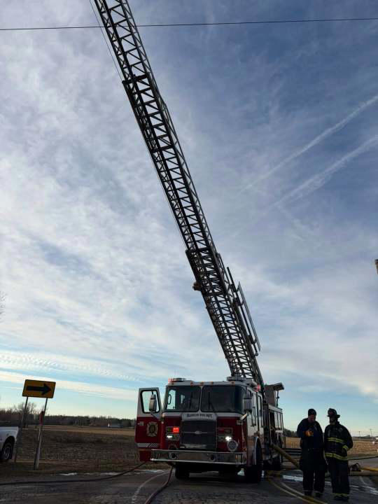 Intense fire causes home to collapse in Johnson County