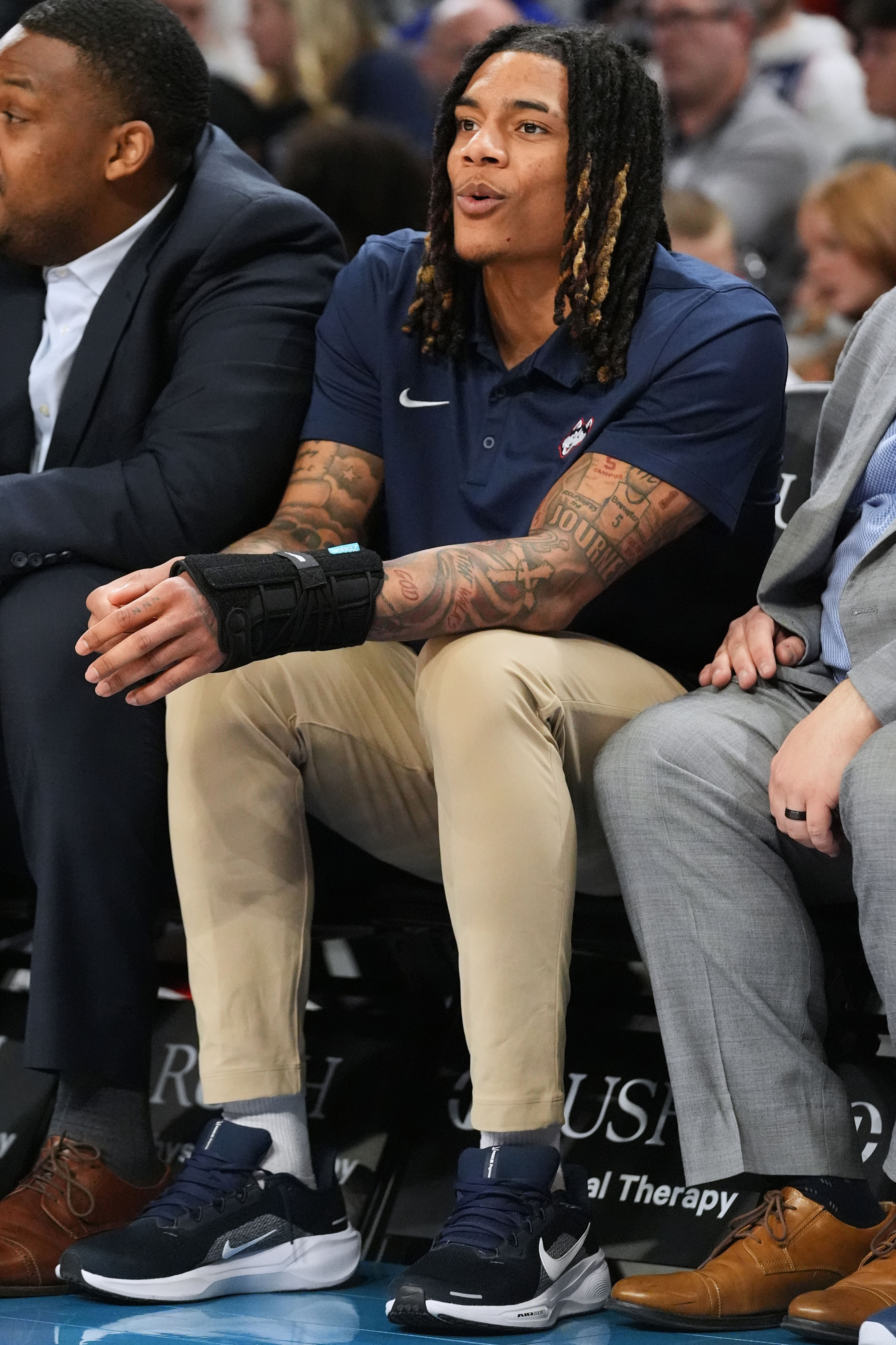 UConn guard Solo Ball misses victory at DePaul with minor wrist injury