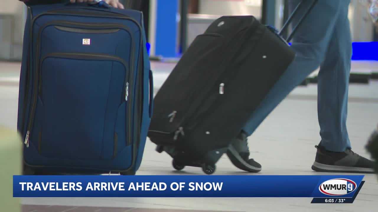 Holiday travelers arrive at Manchester-Boston Regional Airport ahead of ...