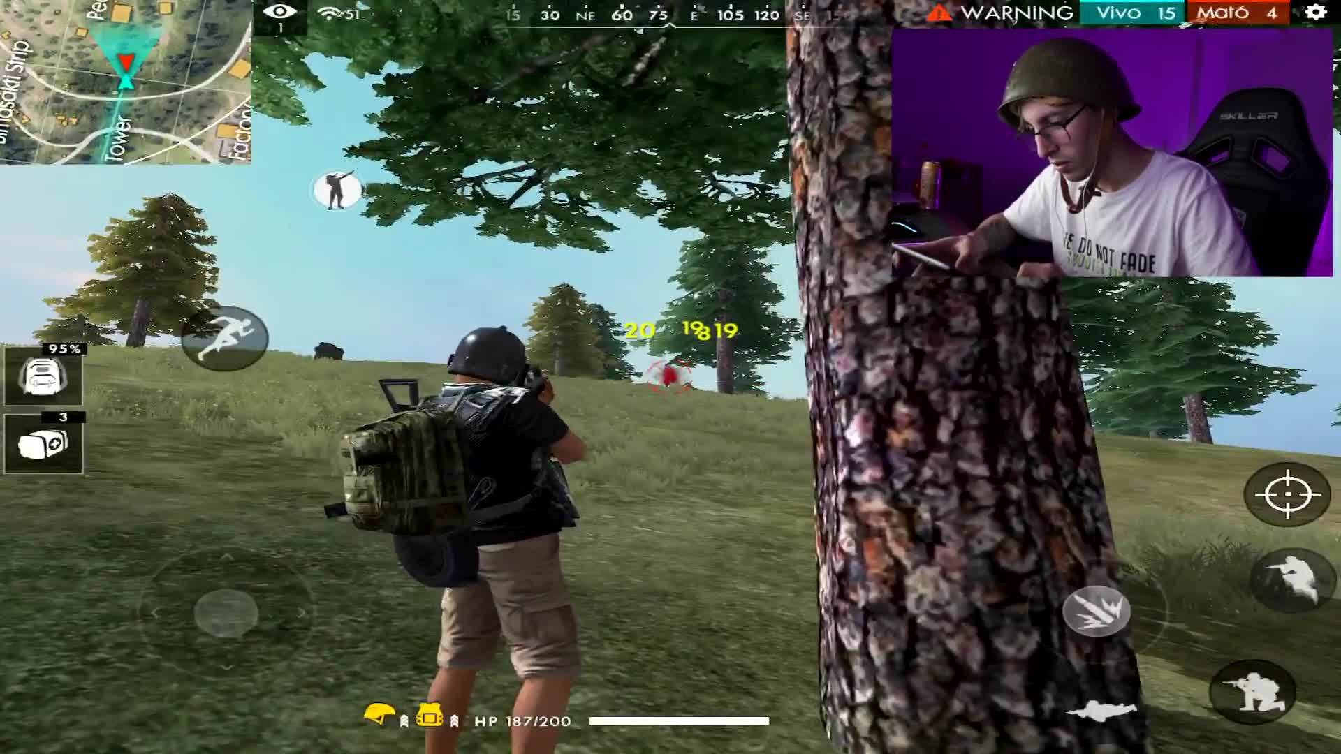 Mi primer partida de Free Fire contra gente real! - Robleis