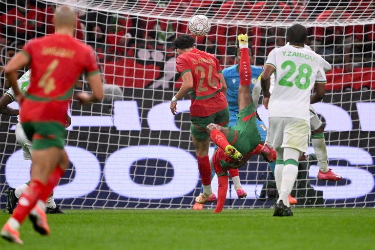 El Kaabi overhead kick gives Morocco win in opening game of 2025 AFCON