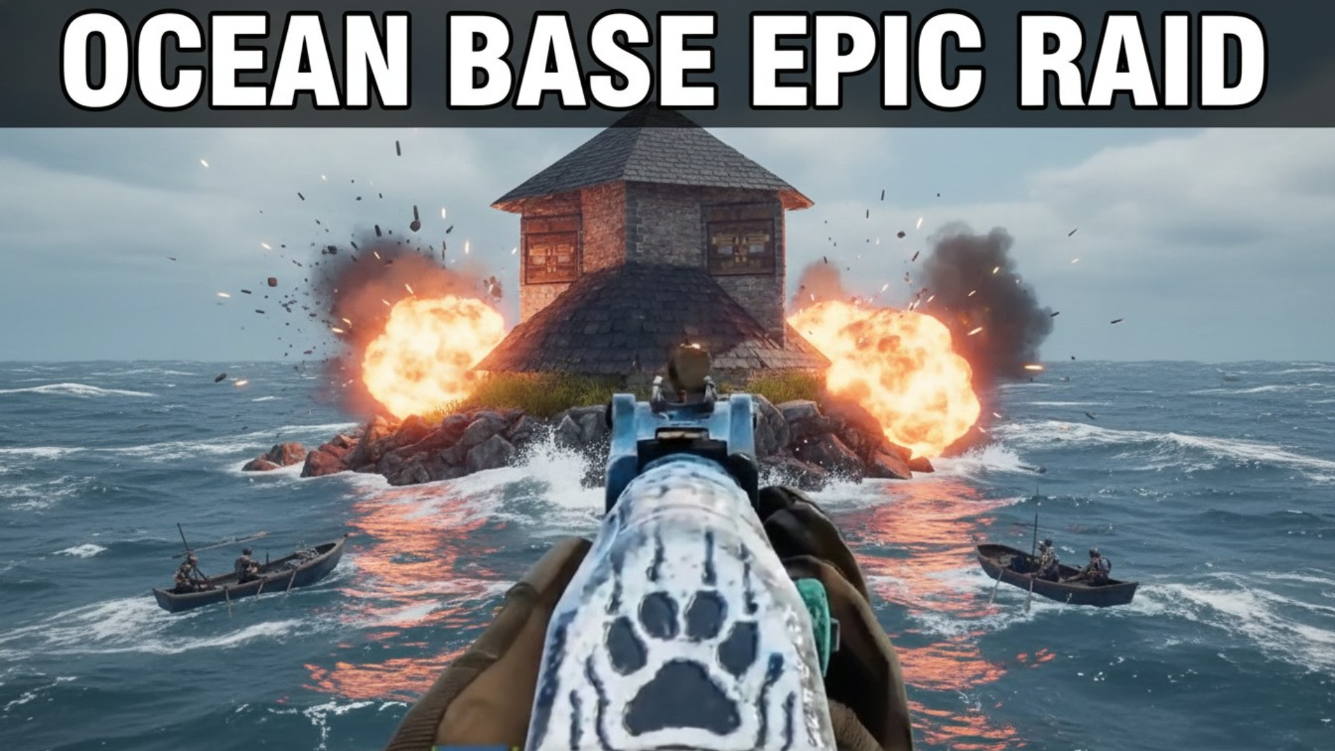 Epic raid: Underwater skyscraper base in the ocean!