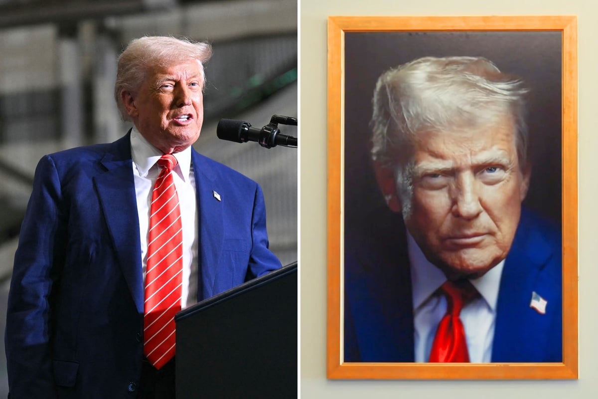 Trump White House abruptly replaces president's official portrait