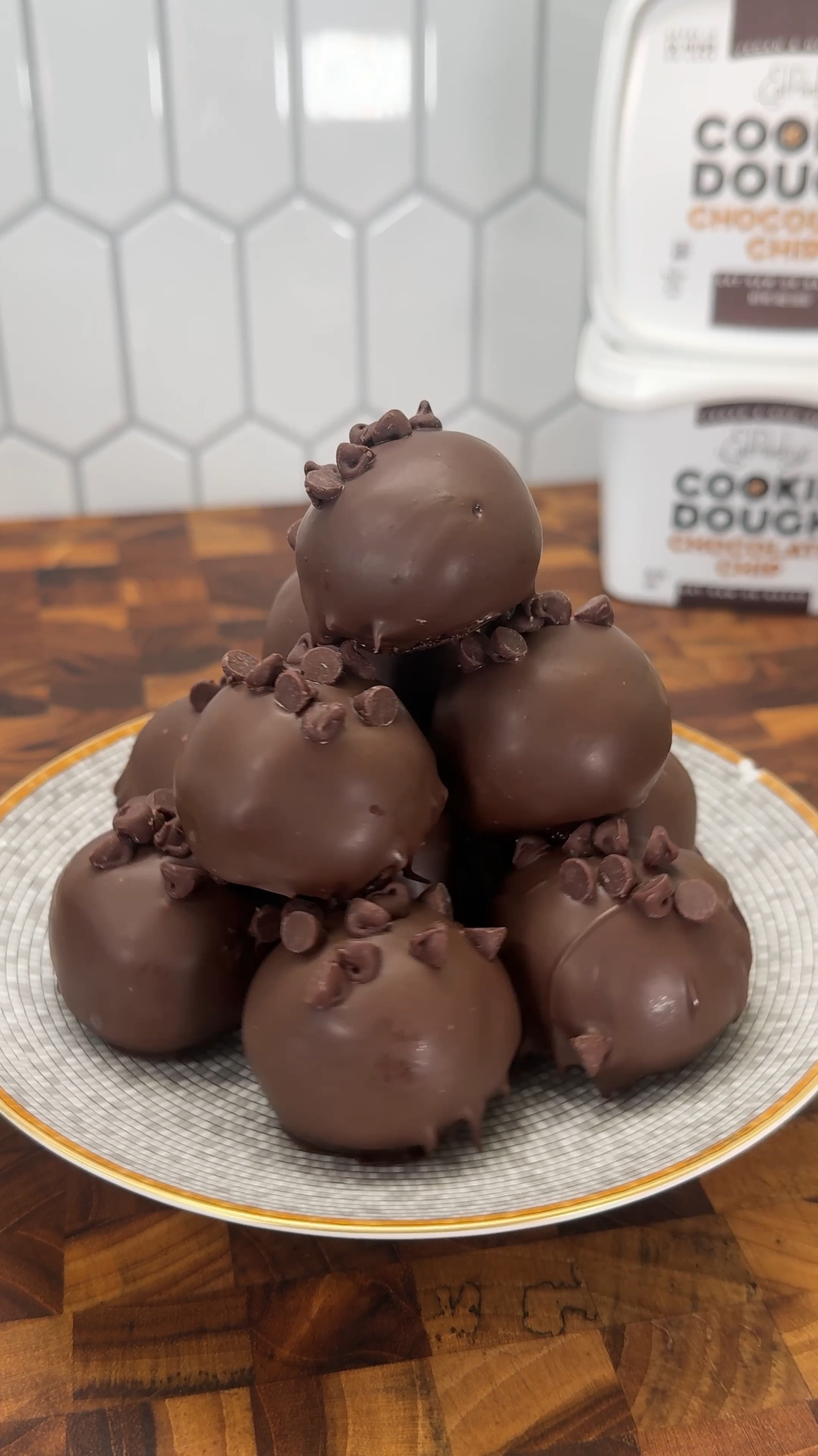 Cookie dough brownie bombs