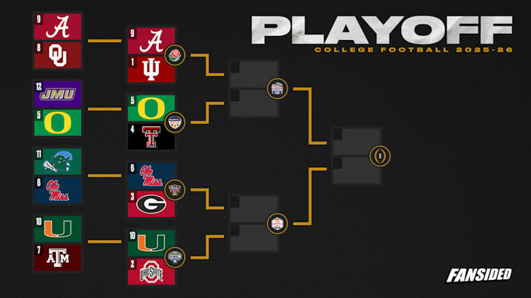 Updated college football playoff bracket, predictions after Bama roars ...