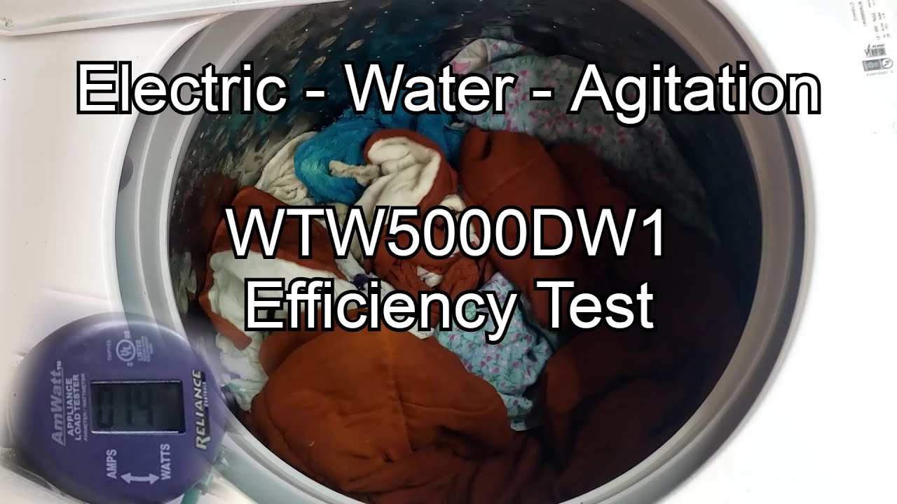 Whirlpool topload washer wash test & electric and water efficiency test ...