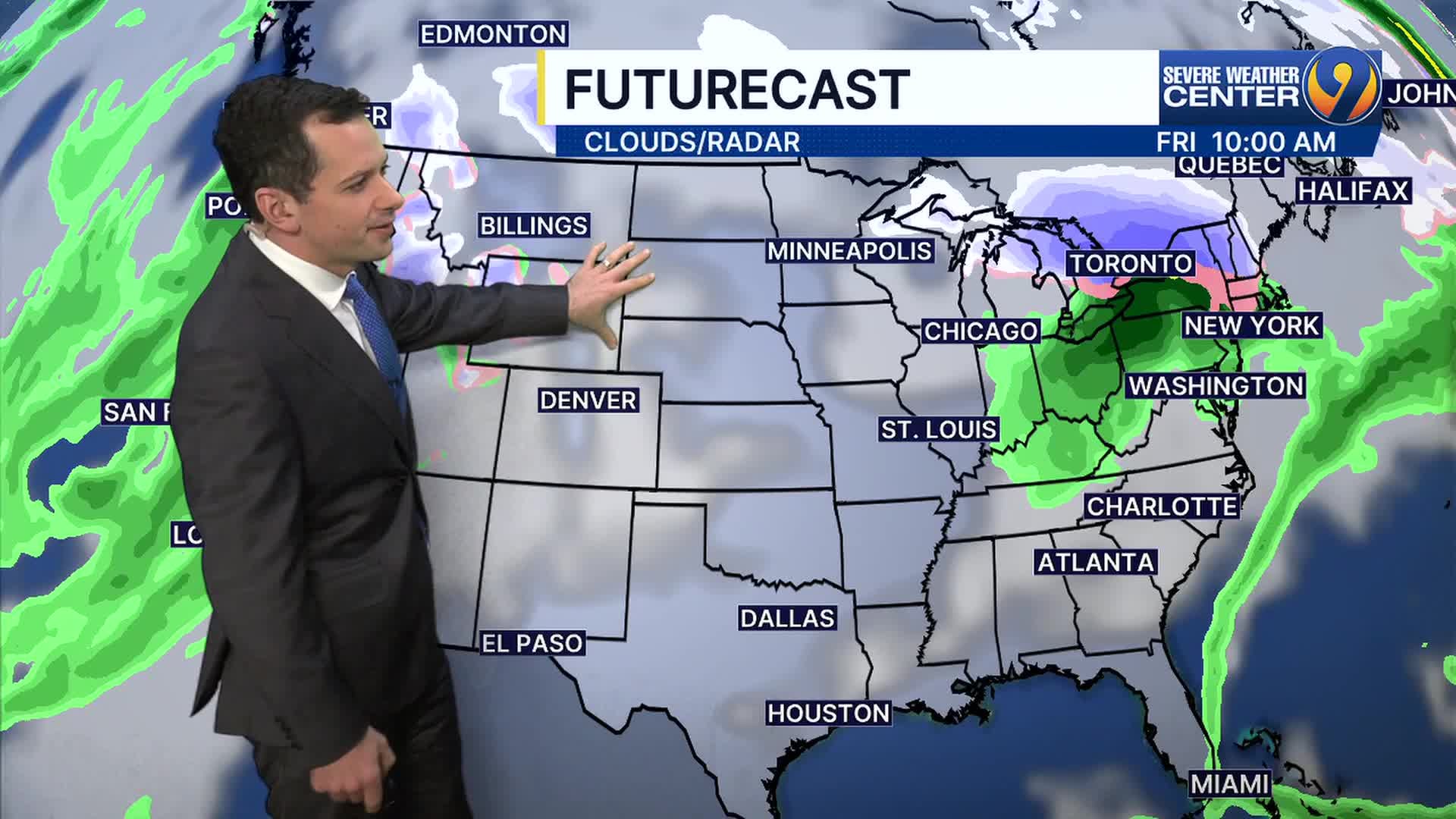 Forecast: Weak dry front moving through this evening
