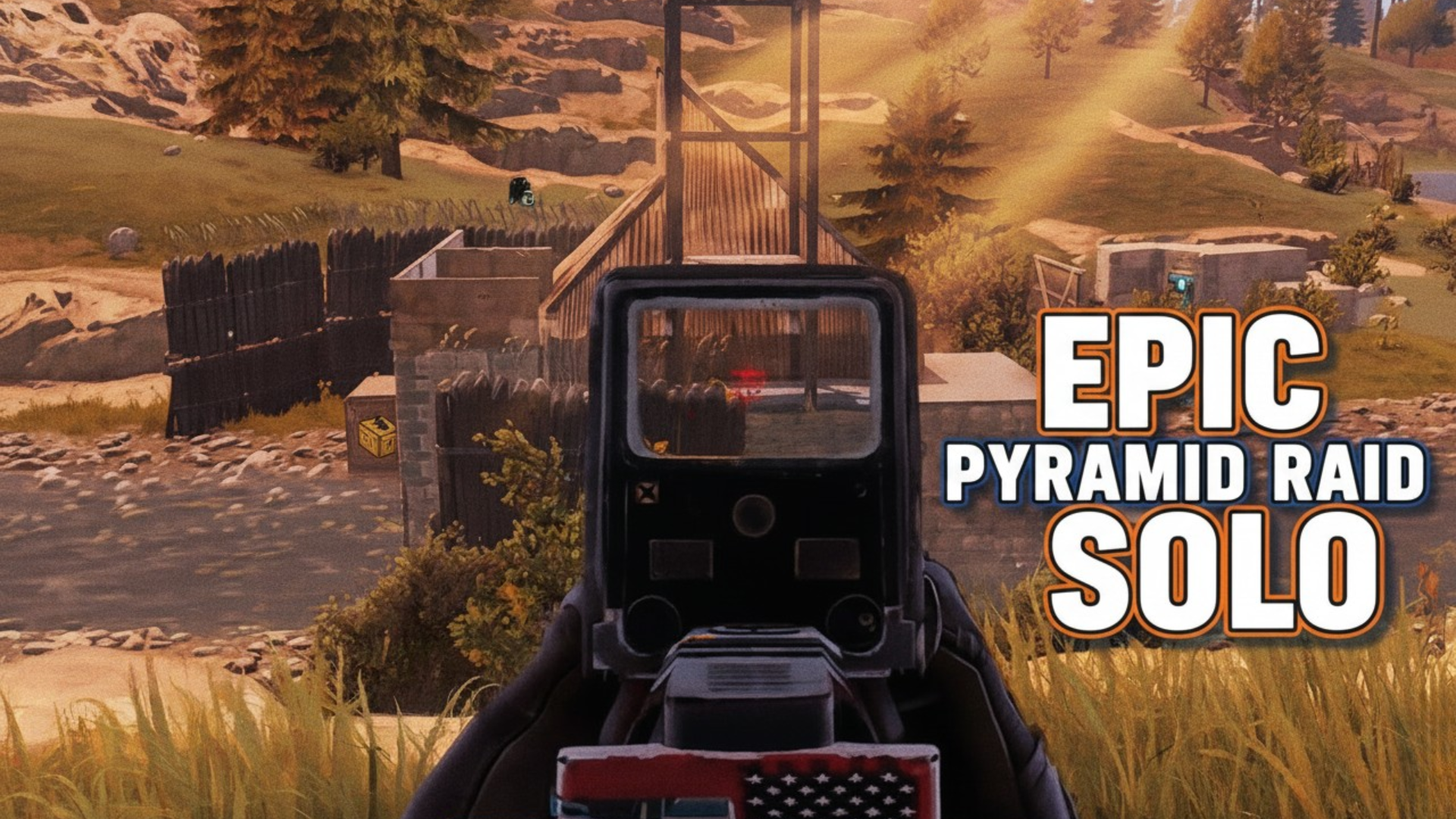 Solo raiding an incredible Egyptian pyramid base in Rust