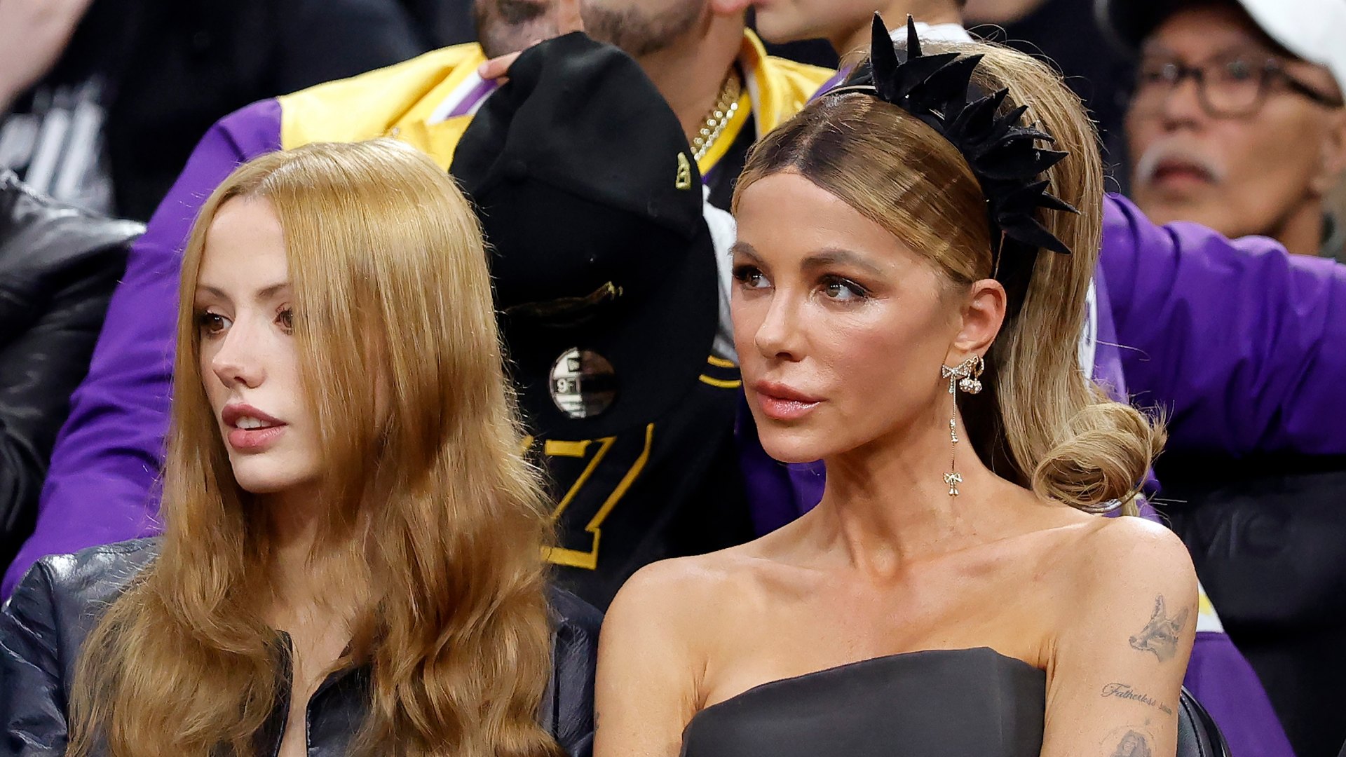 Kate Beckinsale makes rare appearance with daughter Lily at Clippers game