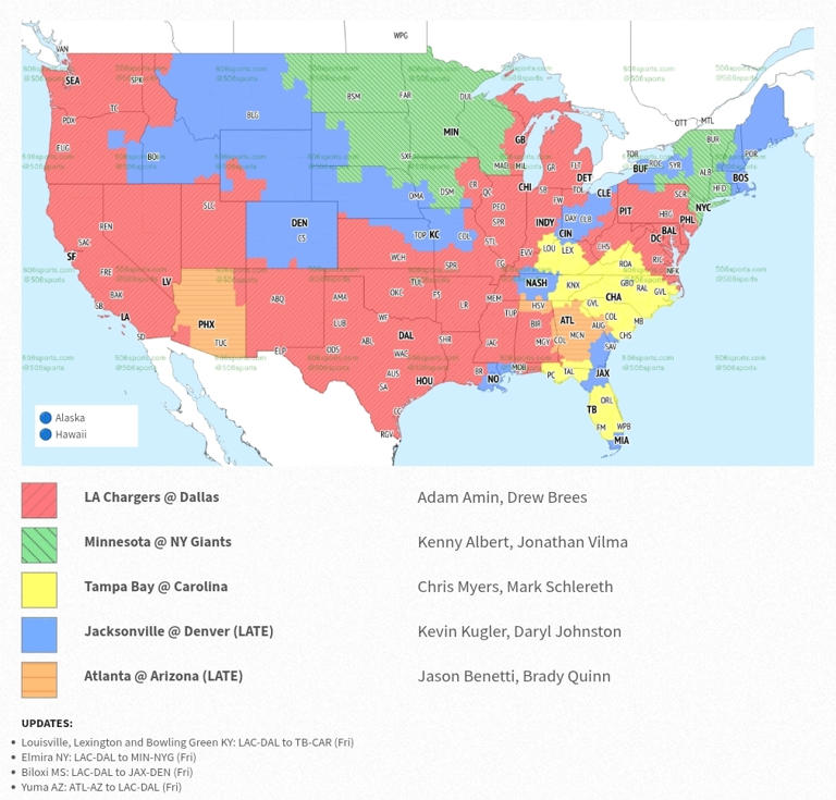 NFL Week 16: Early afternoon games open thread